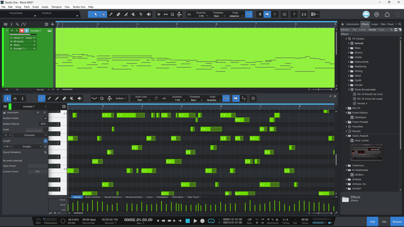 3 MUST-KNOW Ways to Move/Transpose MIDI in Studio One without Dragging ...