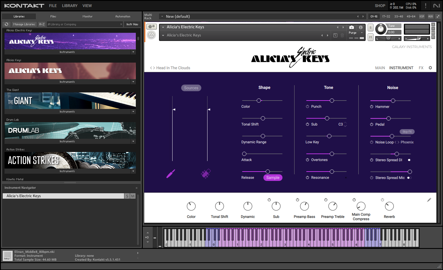 Alicia's Electric Keys for Kontakt - Yamaha CP-70 Electric Piano ...