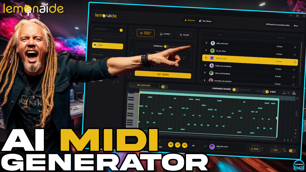 Lemonaide - AI MIDI Generator - benonistudio